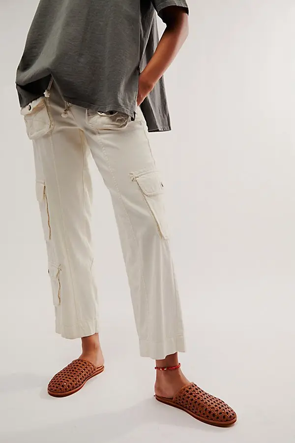 Free People Freya Woven Mule Flats