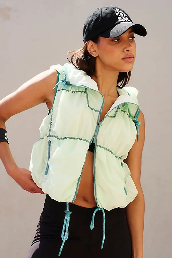 Free People Happy Camper Vest - Saltwater