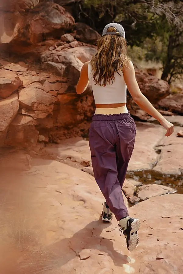 Free People In The Wild Hike Pants - Black Tea