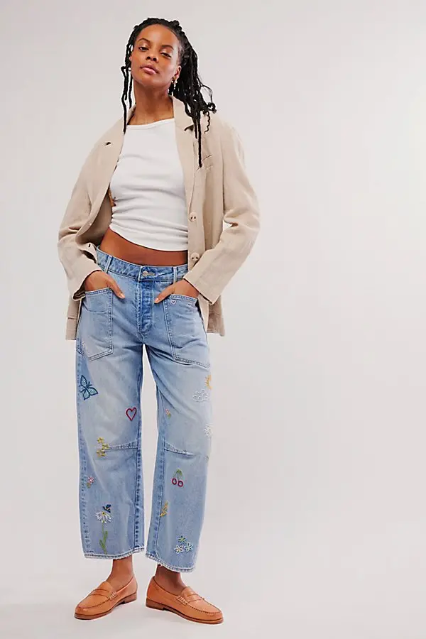 DRIFTWOOD Barbara Embroidered Jeans