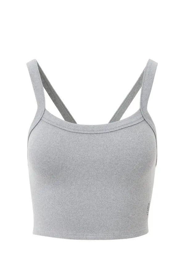 Free People All Clear Solid Cami - Heather Grey