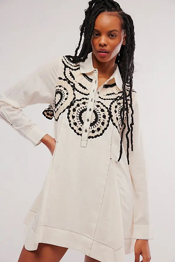 Free People Mirage Mini Dress In Ivory - 48% Off | Editorialist