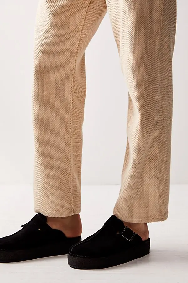 Clarks Trek Wedge Suede Mules