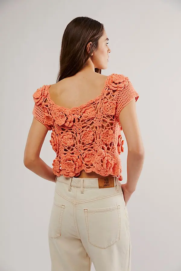 TACH Nogal Crochet Top