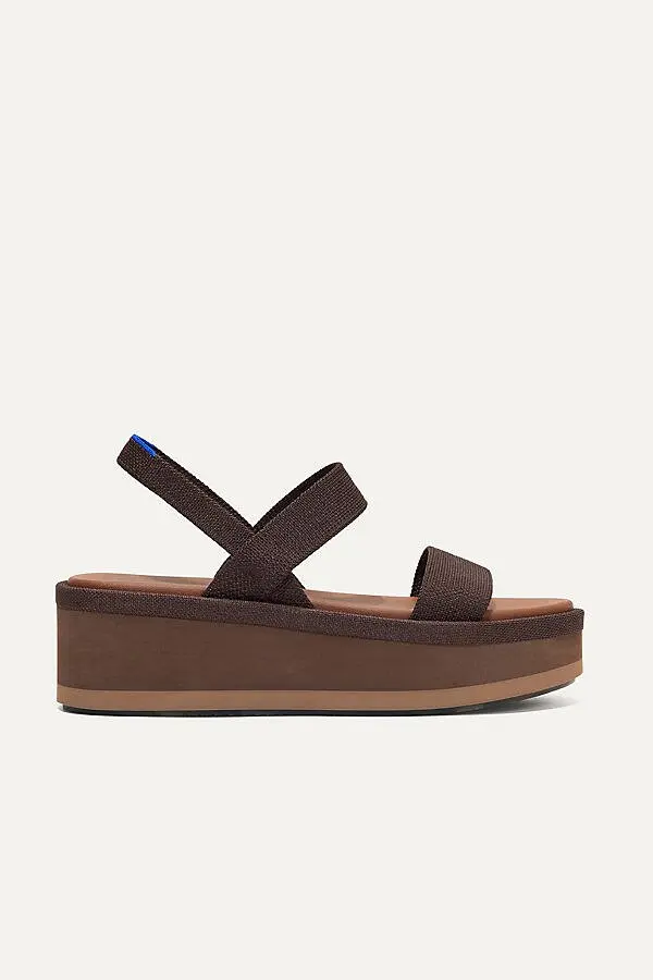 Rothy's Lightweight Wedge Sandals - Brown