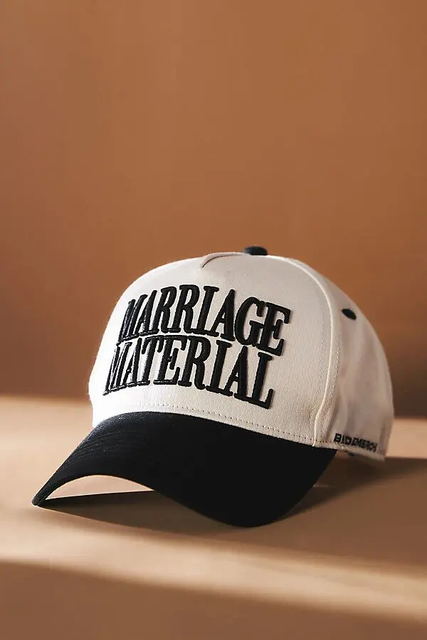 BRIDEMERCH Marriage Material Baseball Cap - Black