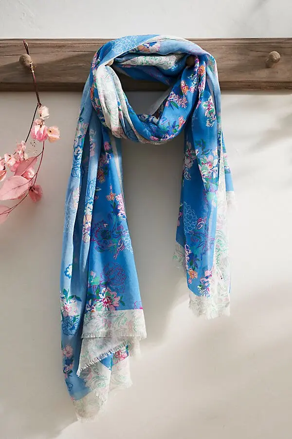 TERRAIN Bloomg Garden Scarf - Blue