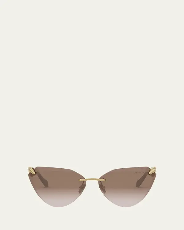 BVLGARI Serpenti Viper Cat-eye Sunglasses - Gold Gradient Bro