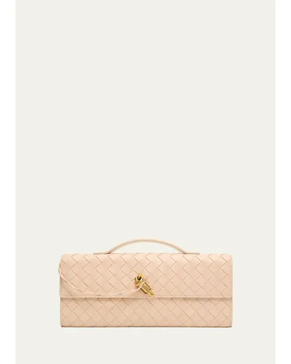 Bottega Veneta Long Andiamo Intrecciato Leather Clutch - 2190fondan