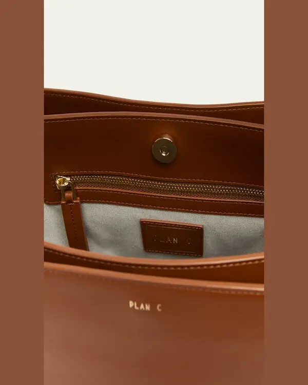 Plan C Shopper Leather Tote Bag