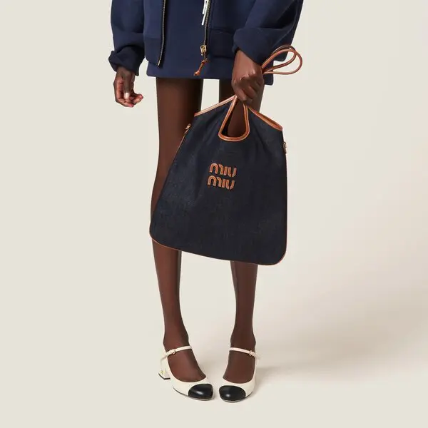 Miu Miu Denim Tote Bag