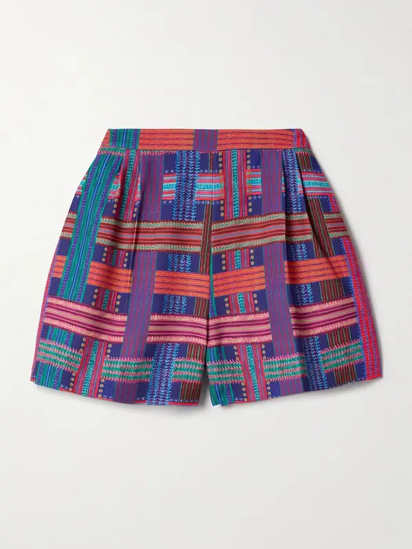 Saloni Printed Voile Shorts