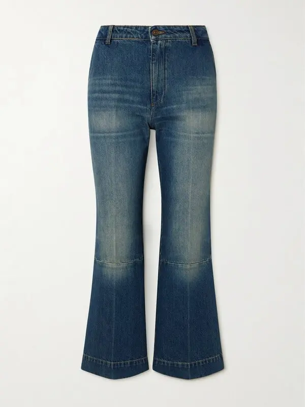 Victoria Beckham Cropped Flared High-rise Jeans