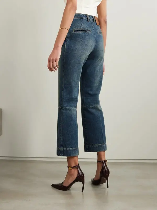 Victoria Beckham Cropped Flared High-rise Jeans