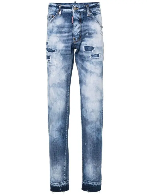 Dsquared2 Light Everglades Patch-detail Jeans