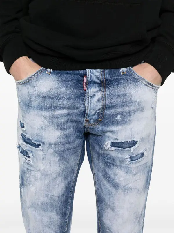 Dsquared2 Light Everglades Patch-detail Jeans