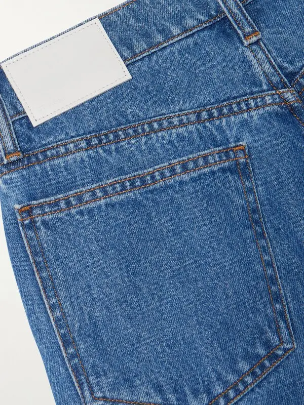 ST. AGNI High-rise Wide-leg Organic Jeans