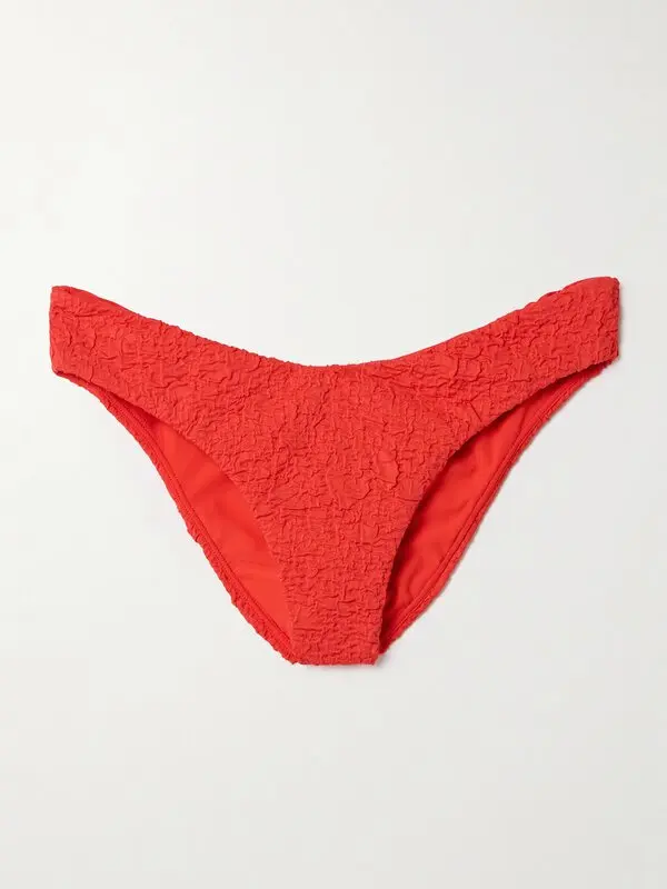 Mara Hoffman Cece Recycled-popcorn Bikini Briefs - Red