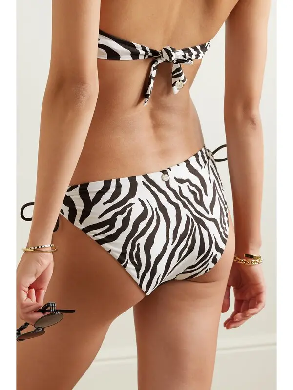 Max Mara Sibilla Zebra-print Bikini Bottom