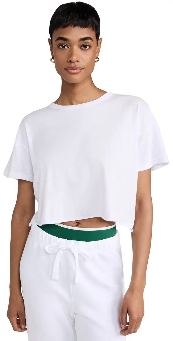 Year Of Ours Yos Cropped Tee - White