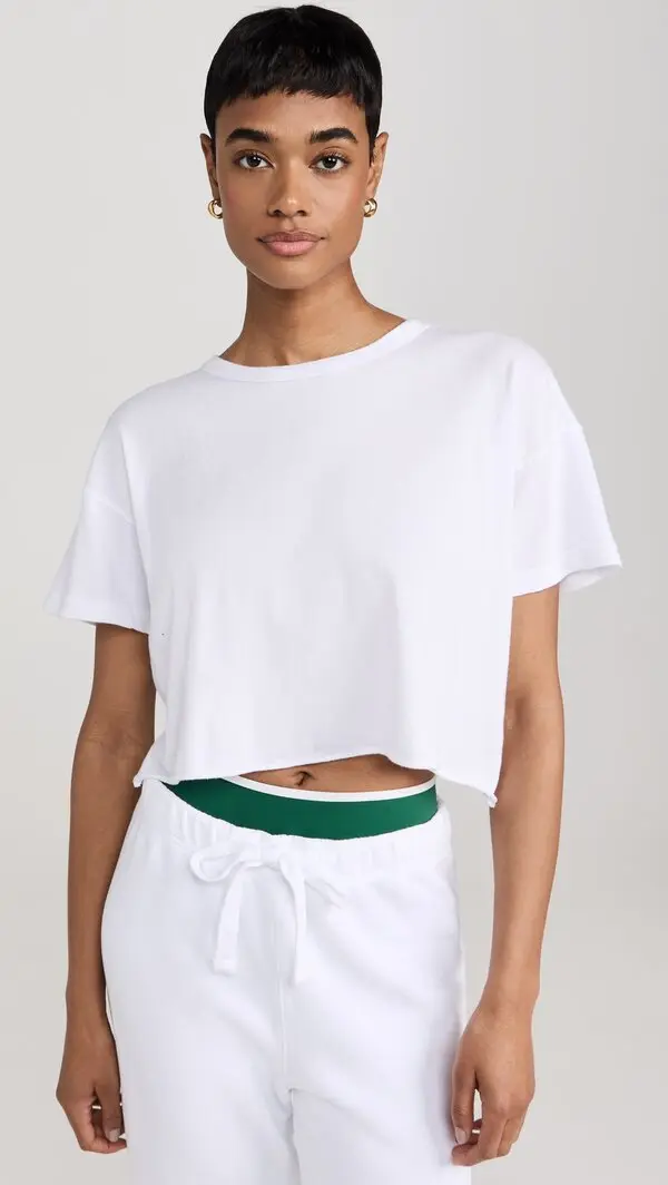 Year Of Ours Yos Cropped Tee - White