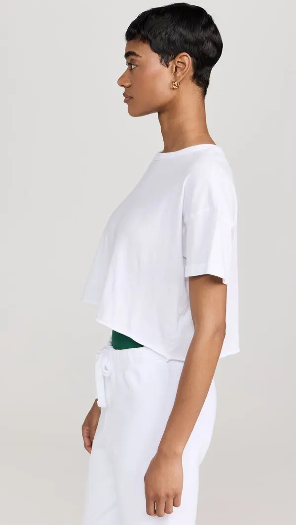 Year Of Ours Yos Cropped Tee - White