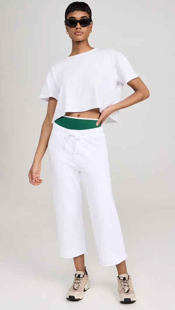 Year Of Ours Yos Cropped Tee - White