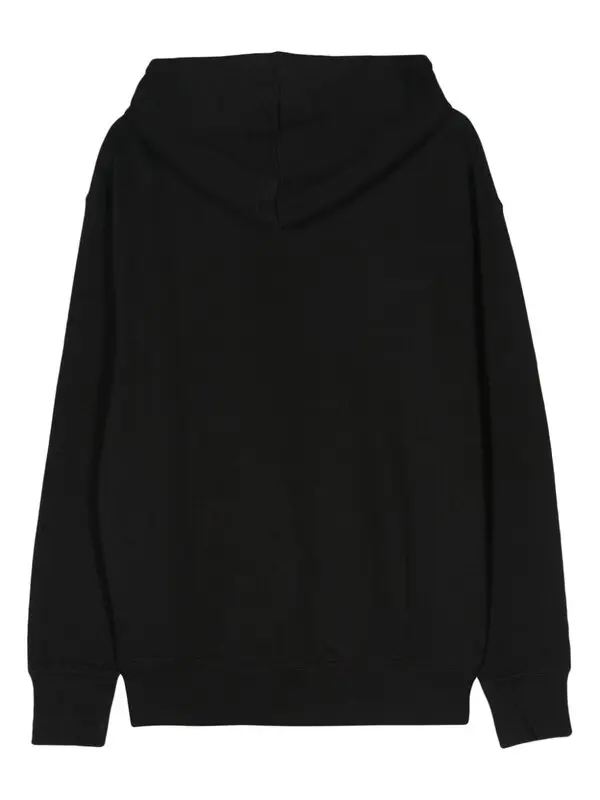 BOSS Cotton-terry Hoodie With Logo Print - Black