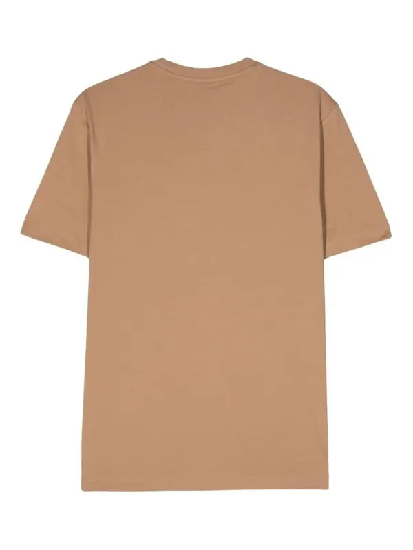 BOSS Logo-print Cotton T-shirt - Neutrals