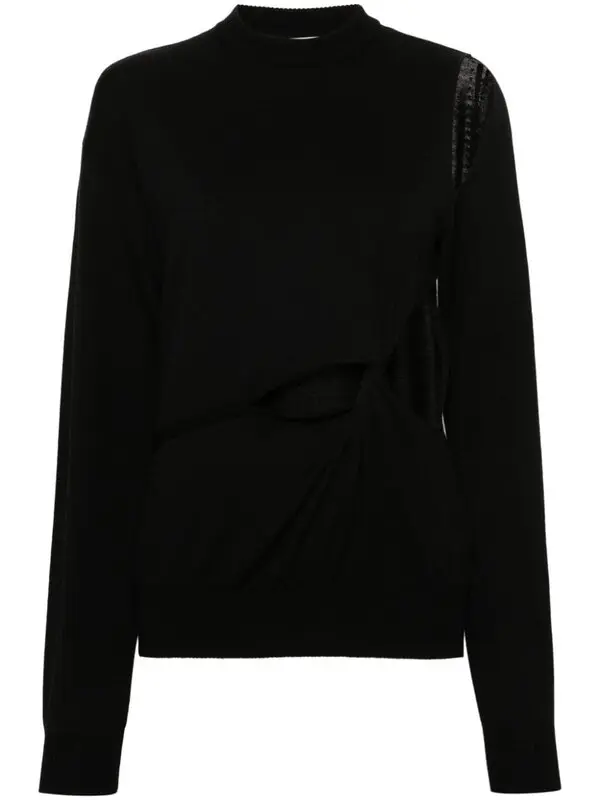 Sportmax Cut-out Wool Jumper