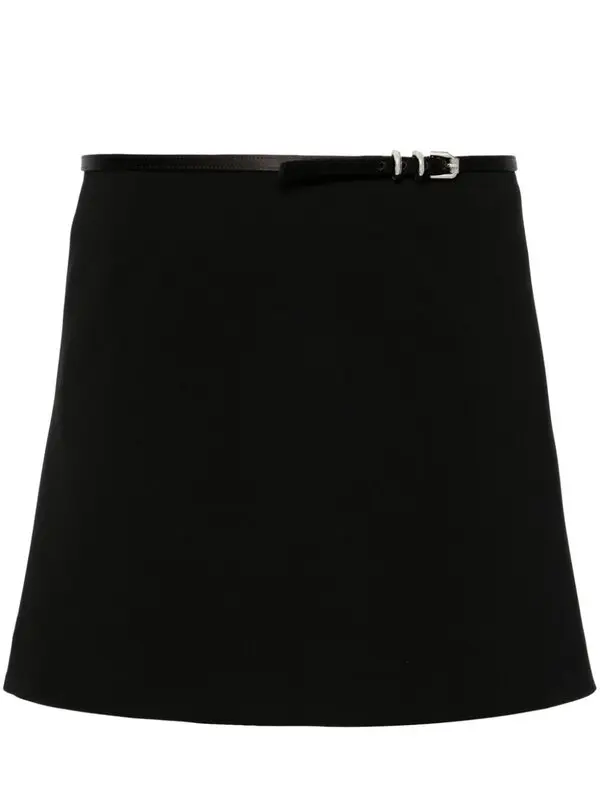 Givenchy Belted Mini Wrap Skirt