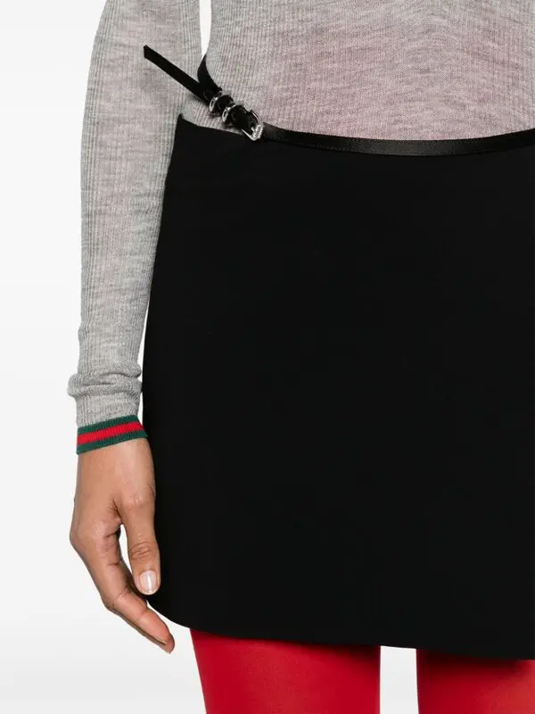 Givenchy Belted Mini Wrap Skirt