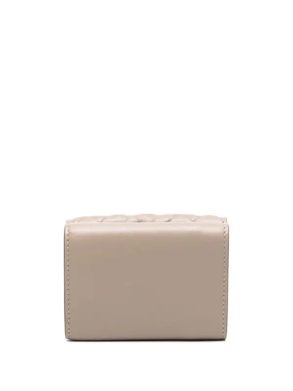 Fendi Baguette Ff-embossed Tri-fold Wallet - Grey