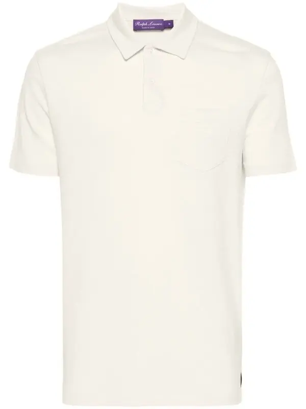 Polo Ralph Lauren Piqué-weave Polo Shirt - Neutrals