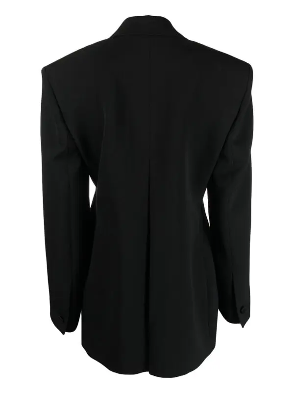 Givenchy Pleated Single-breasted Wool Blazer