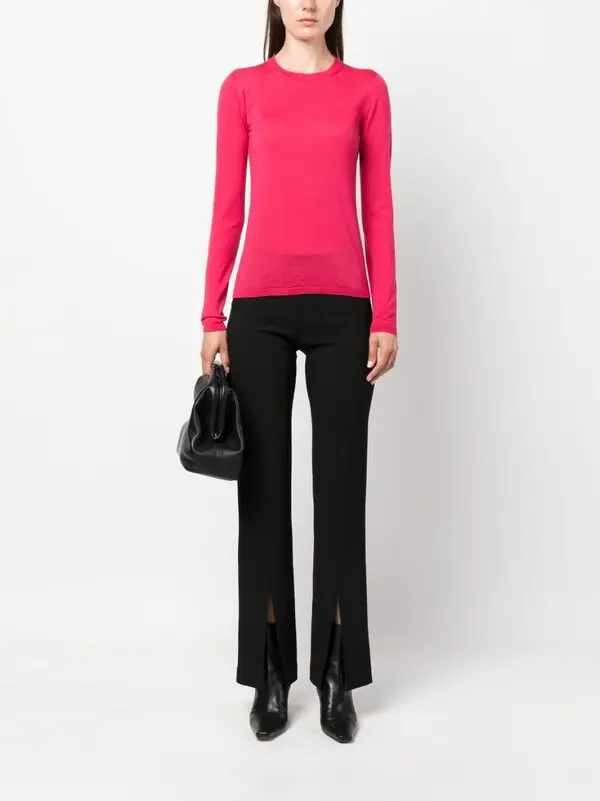 Max Mara Crew-neck Ribbed-knit Top