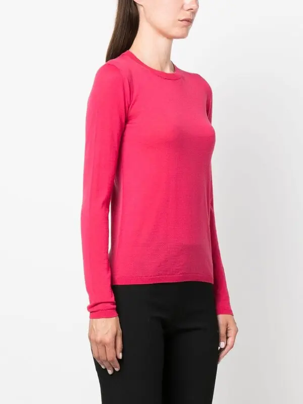 Max Mara Crew-neck Ribbed-knit Top