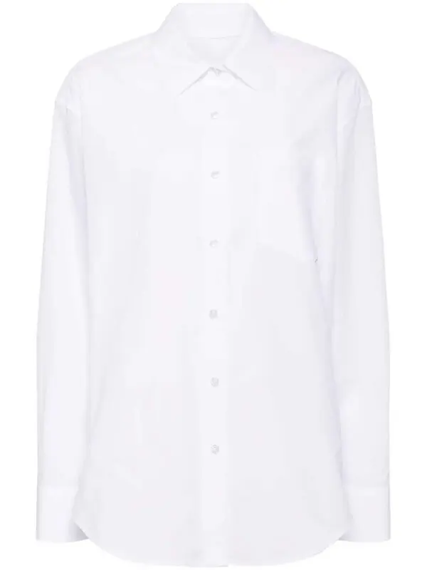 Alexander Wang Boyfriend Shirt In Cotton - White