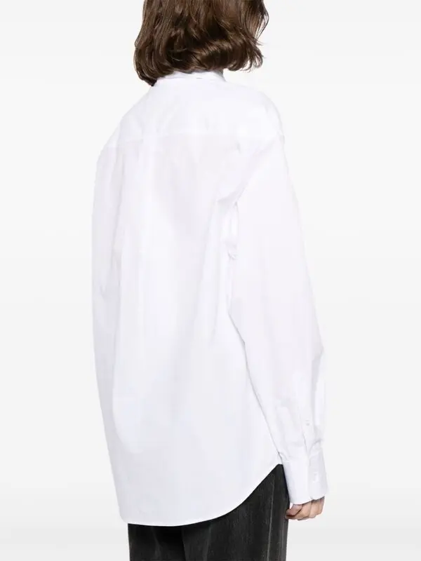 Alexander Wang Boyfriend Shirt In Cotton - White