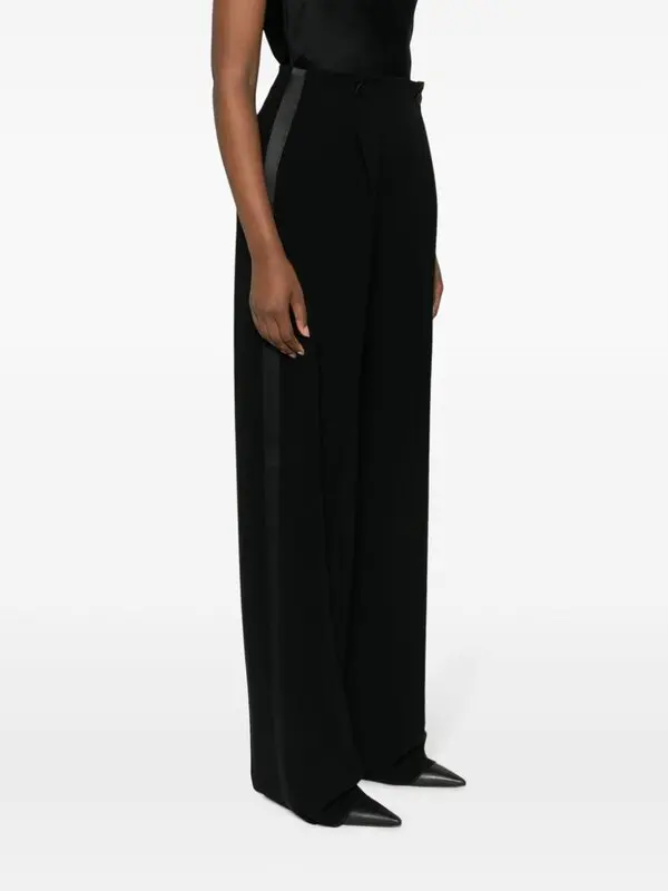 Max Mara Satin-finish Wide-leg Trousers