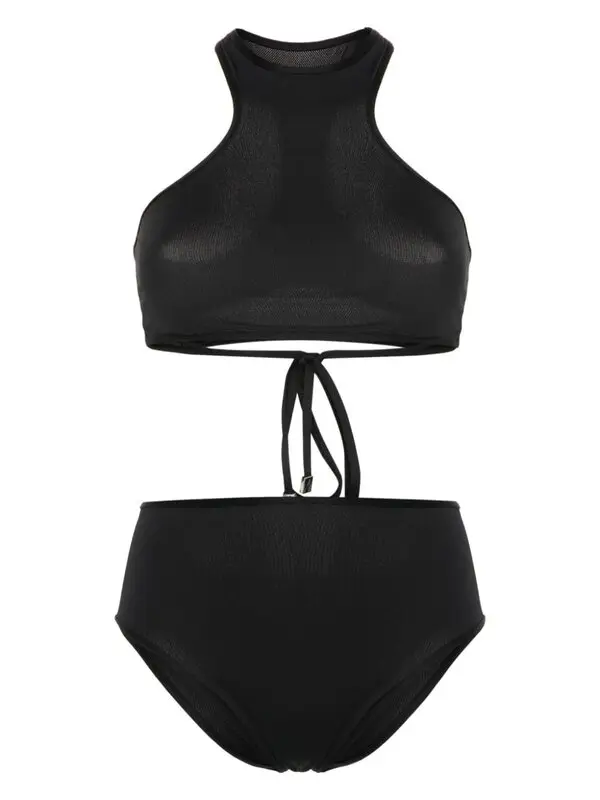 Attico Mesh-paneling Bikini - Black