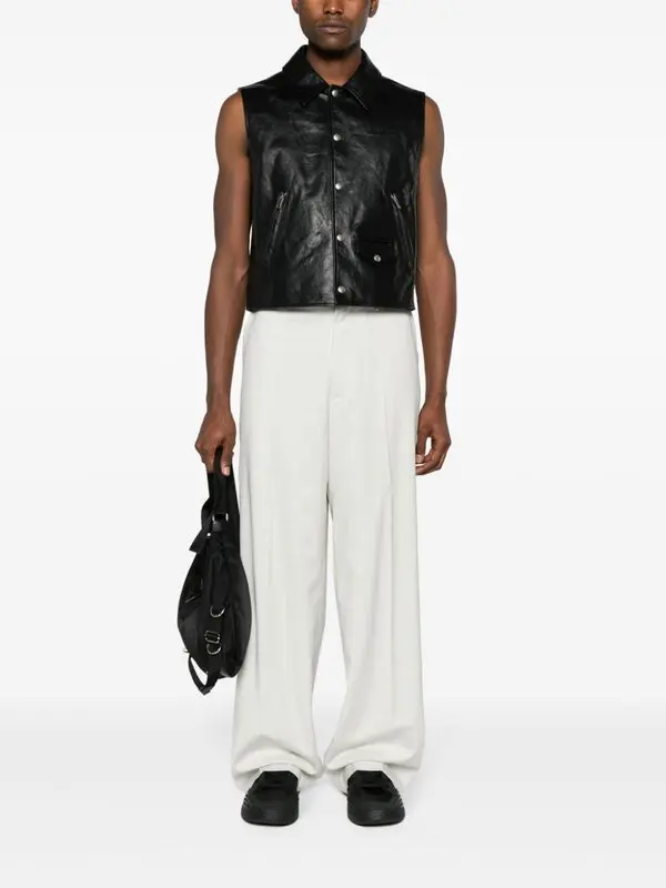 Givenchy Press-stud Leather Gilet