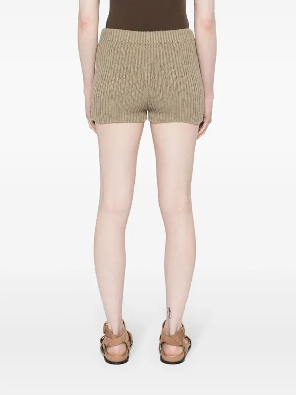 Max Mara Acceso Knit Shorts - Green