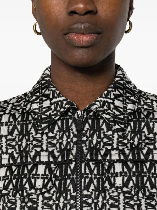 Max Mara Tony Monogram-pattern Cropped Jacket
