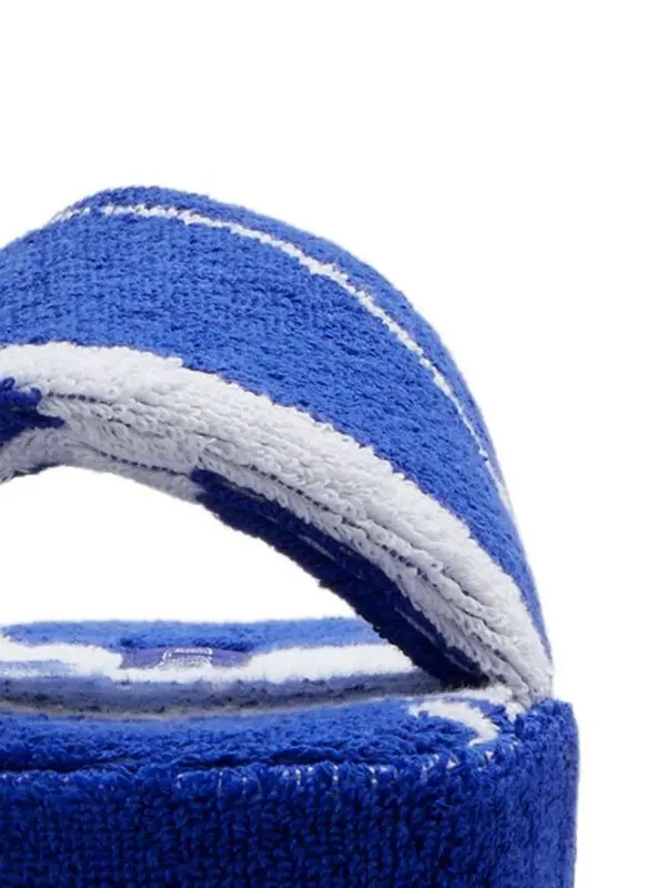 Burberry Cotton-towelling Slippers - Blue