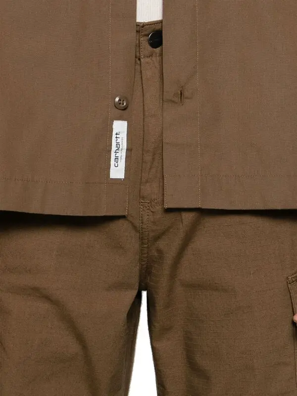 Carhartt Work In Progress Logo-patch Cargo Shorts - Brown