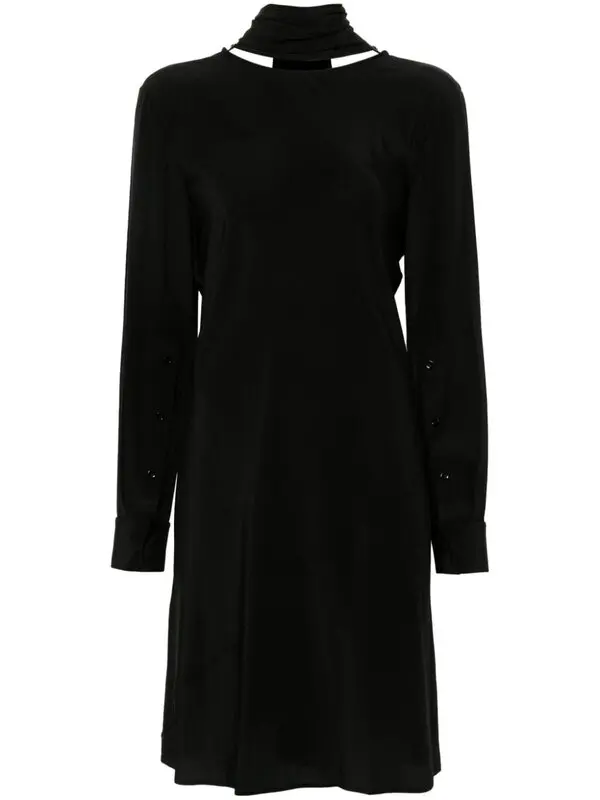 Helmut Lang V-neck Mini Dress