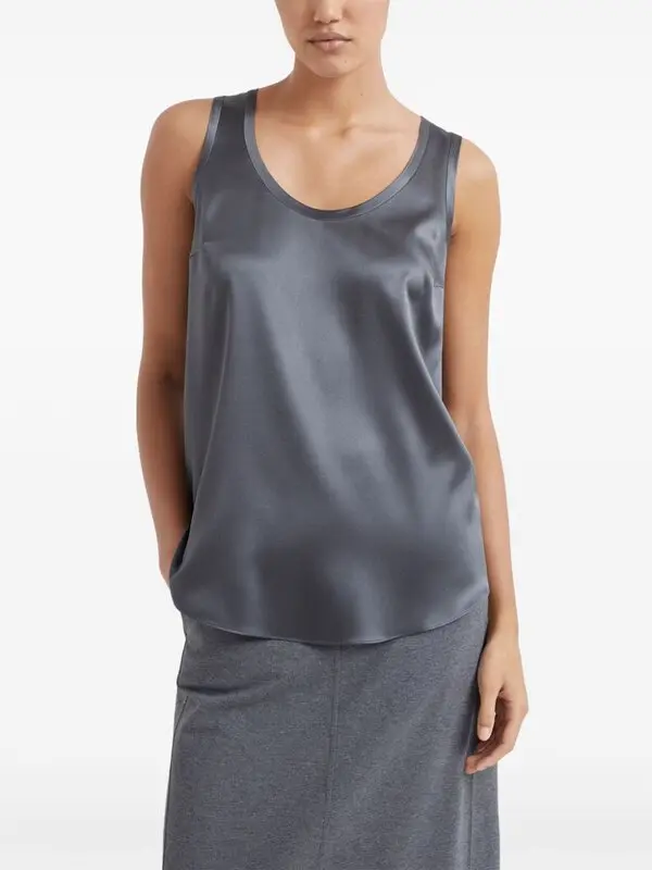 Brunello Cucinelli Sleeveless Top - Grey