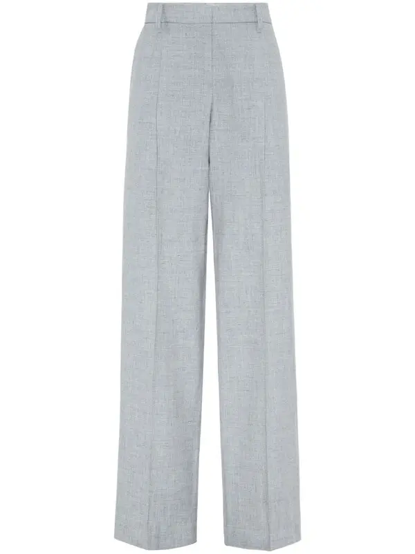 Brunello Cucinelli Pleated Wide-leg Trousers