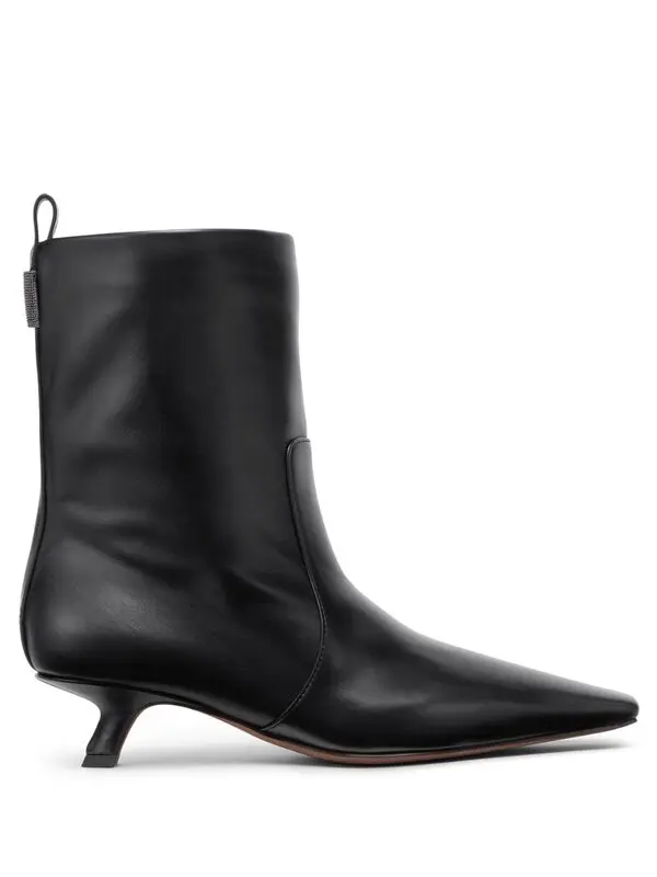 Brunello Cucinelli Leather Ankle Boots